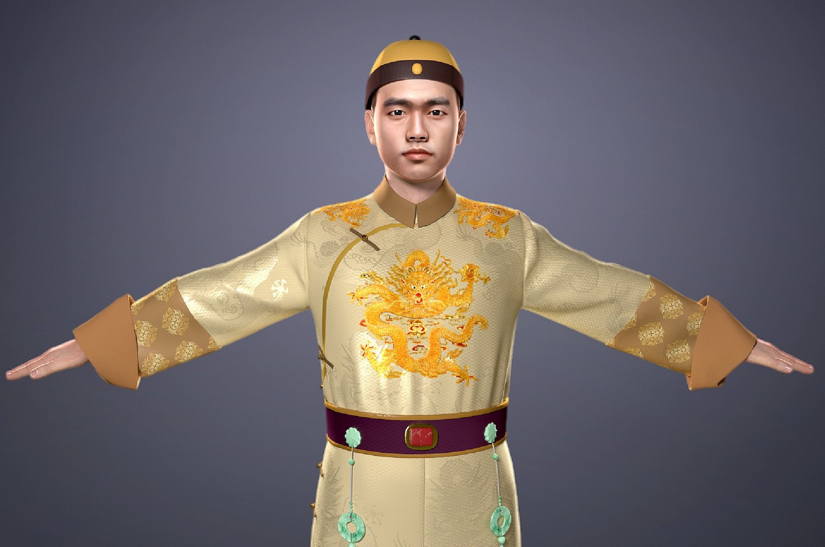 3D Prince Of Qing Dynasty In Ancient China - TurboSquid 2203029