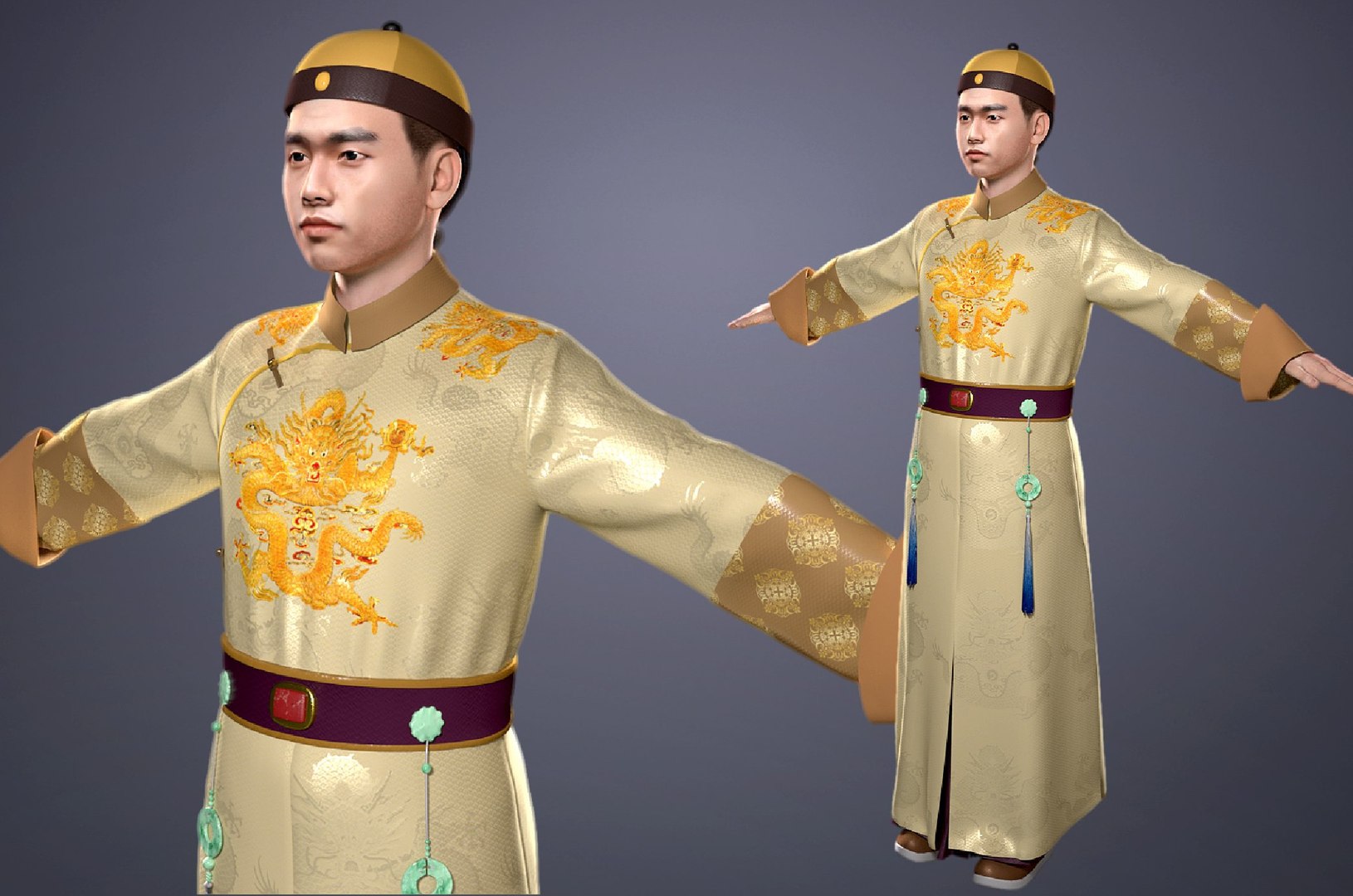 3D Prince Of Qing Dynasty In Ancient China - TurboSquid 2203029