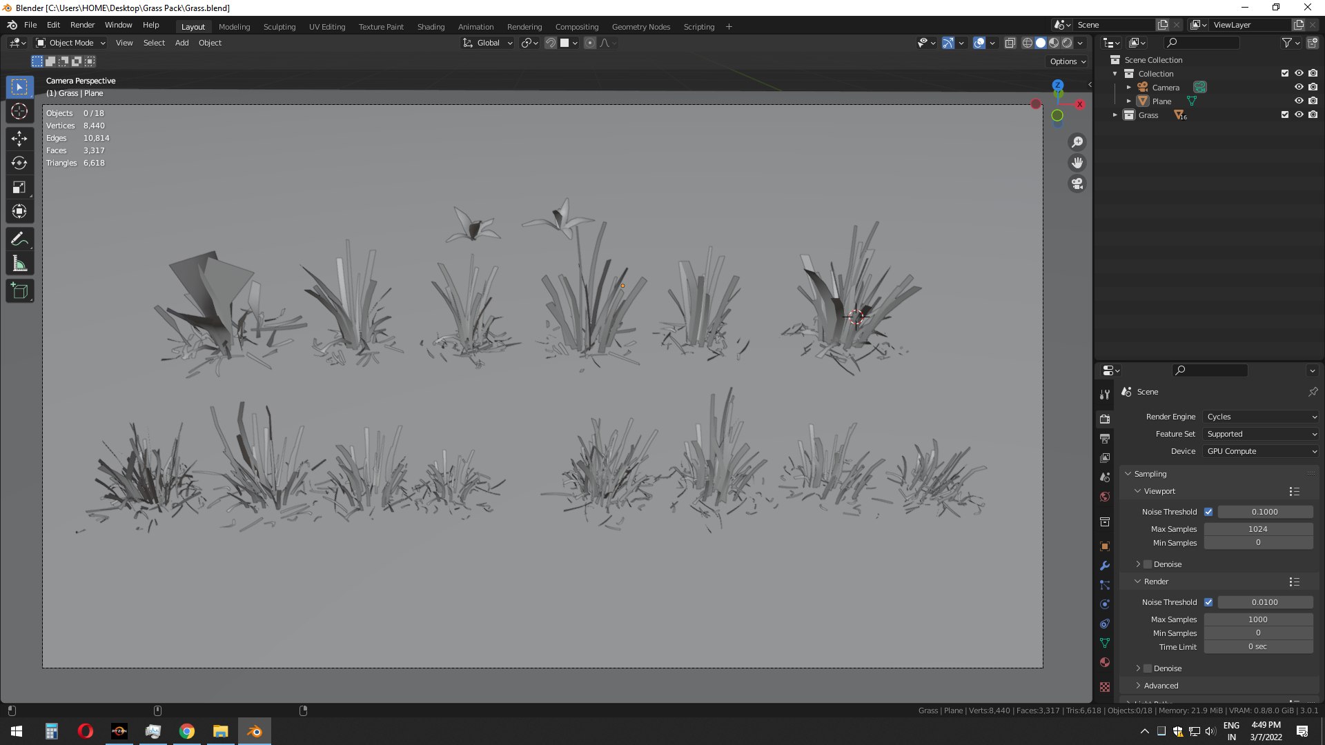 Grass Pack Model - TurboSquid 1864087