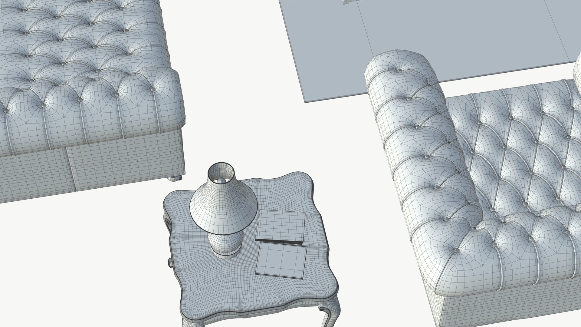 Chesterfield Leather Realistic Sofa 3D model - TurboSquid 2017508
