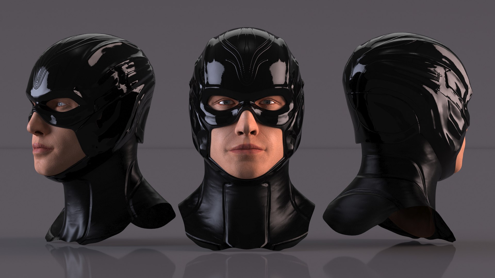 3D Character Superhero Head - TurboSquid 2070373