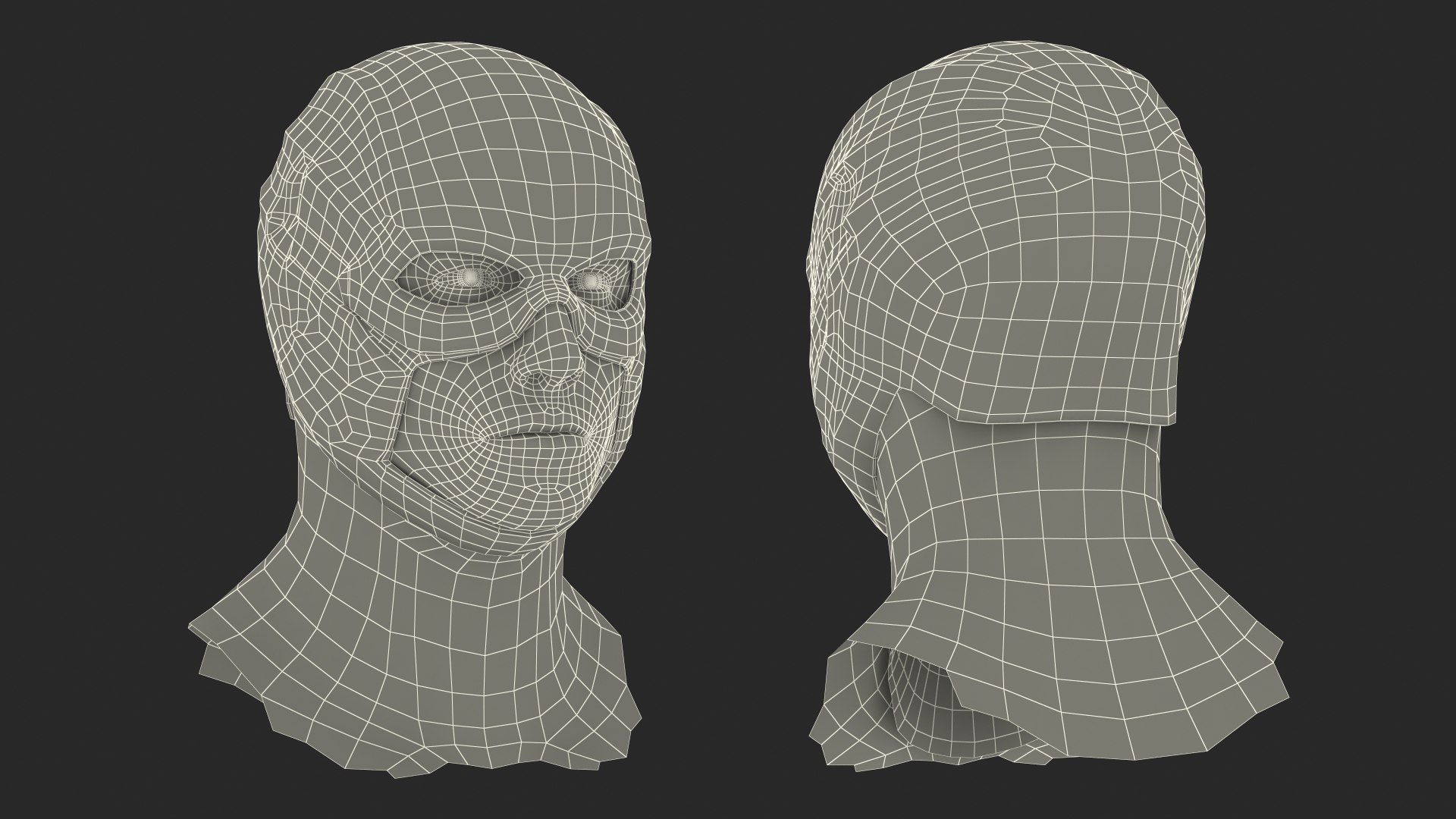 3D Character Superhero Head - TurboSquid 2070373