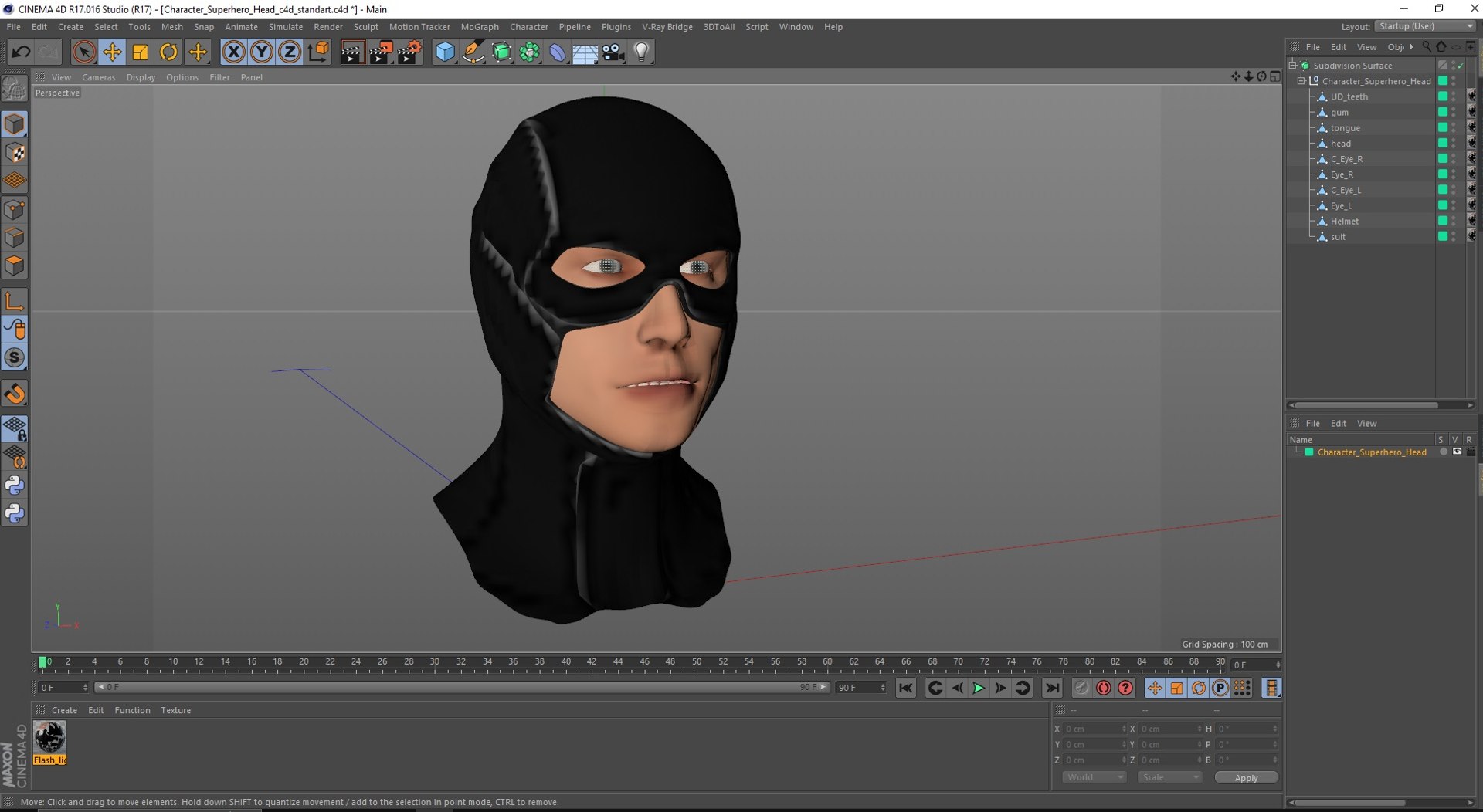 3D Character Superhero Head - TurboSquid 2070373
