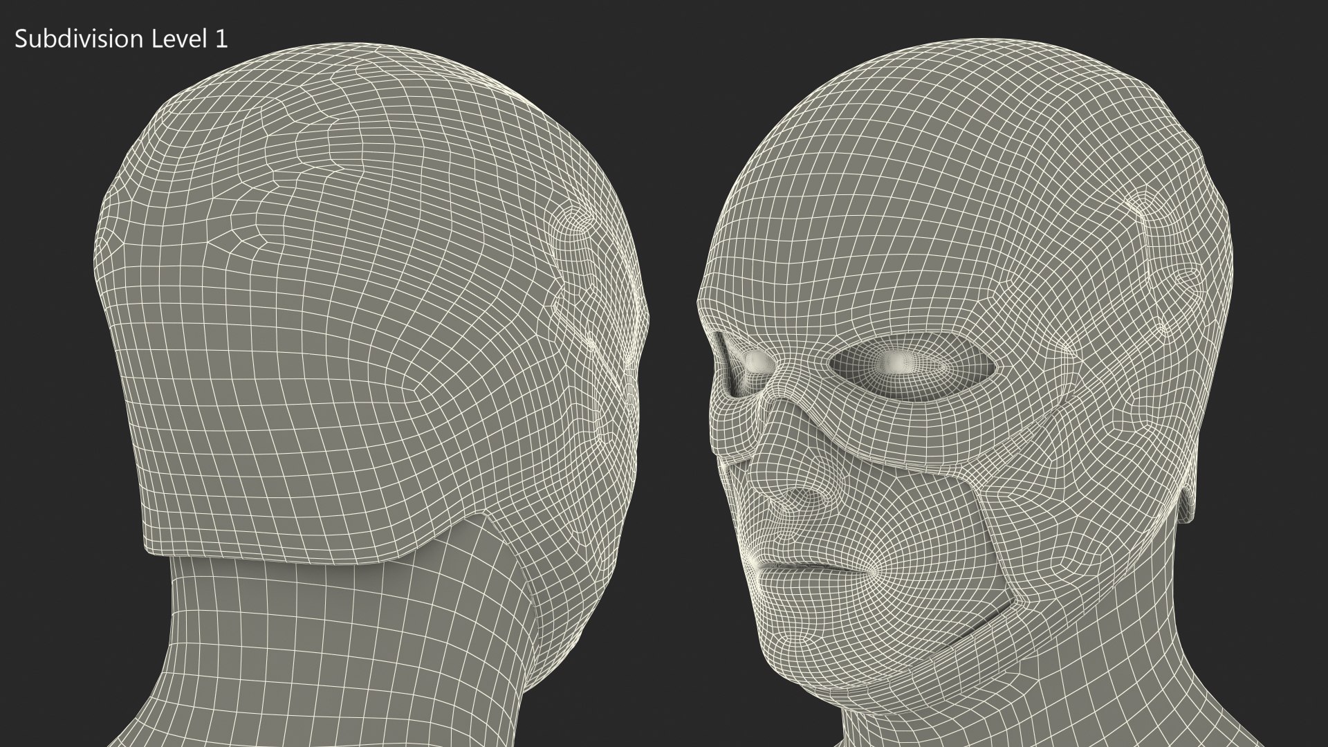 3D Character Superhero Head - TurboSquid 2070373