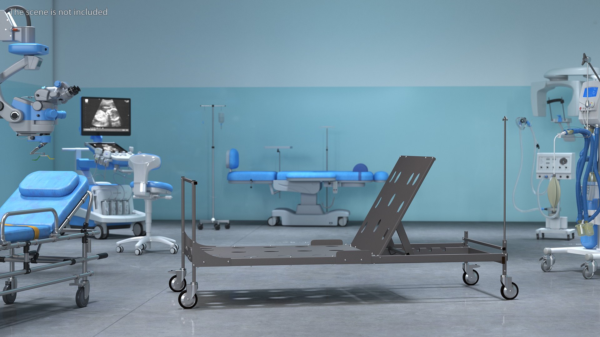 Hospital Folding Bed 3D - TurboSquid 1905985