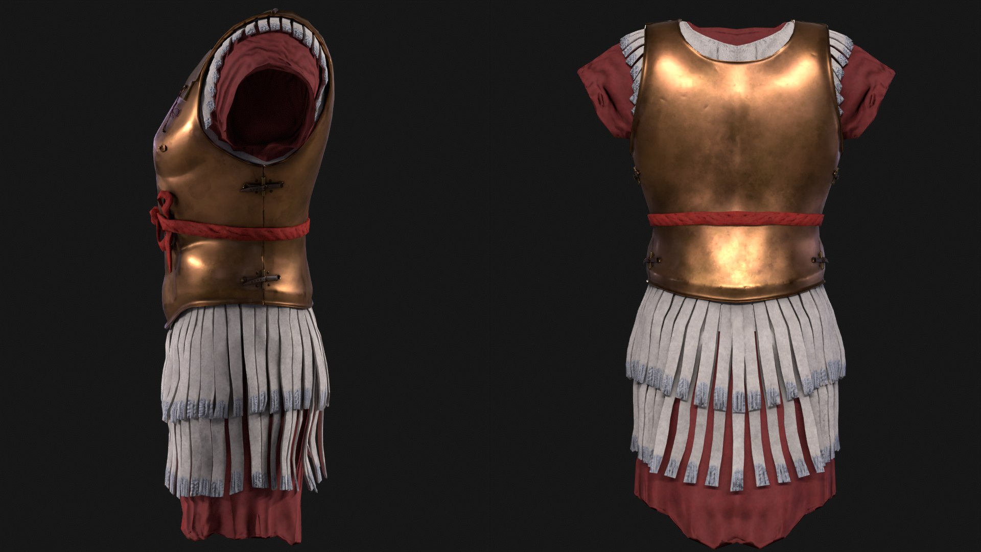 Armour Of Gaius Julius Caesar 3D Model - TurboSquid 1990387