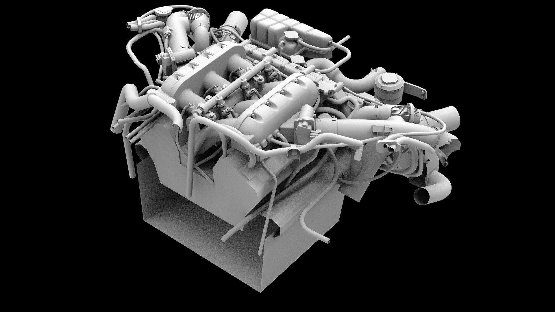 3D Model HKS VR38DETT Nissan GTR Engine - TurboSquid 2307203