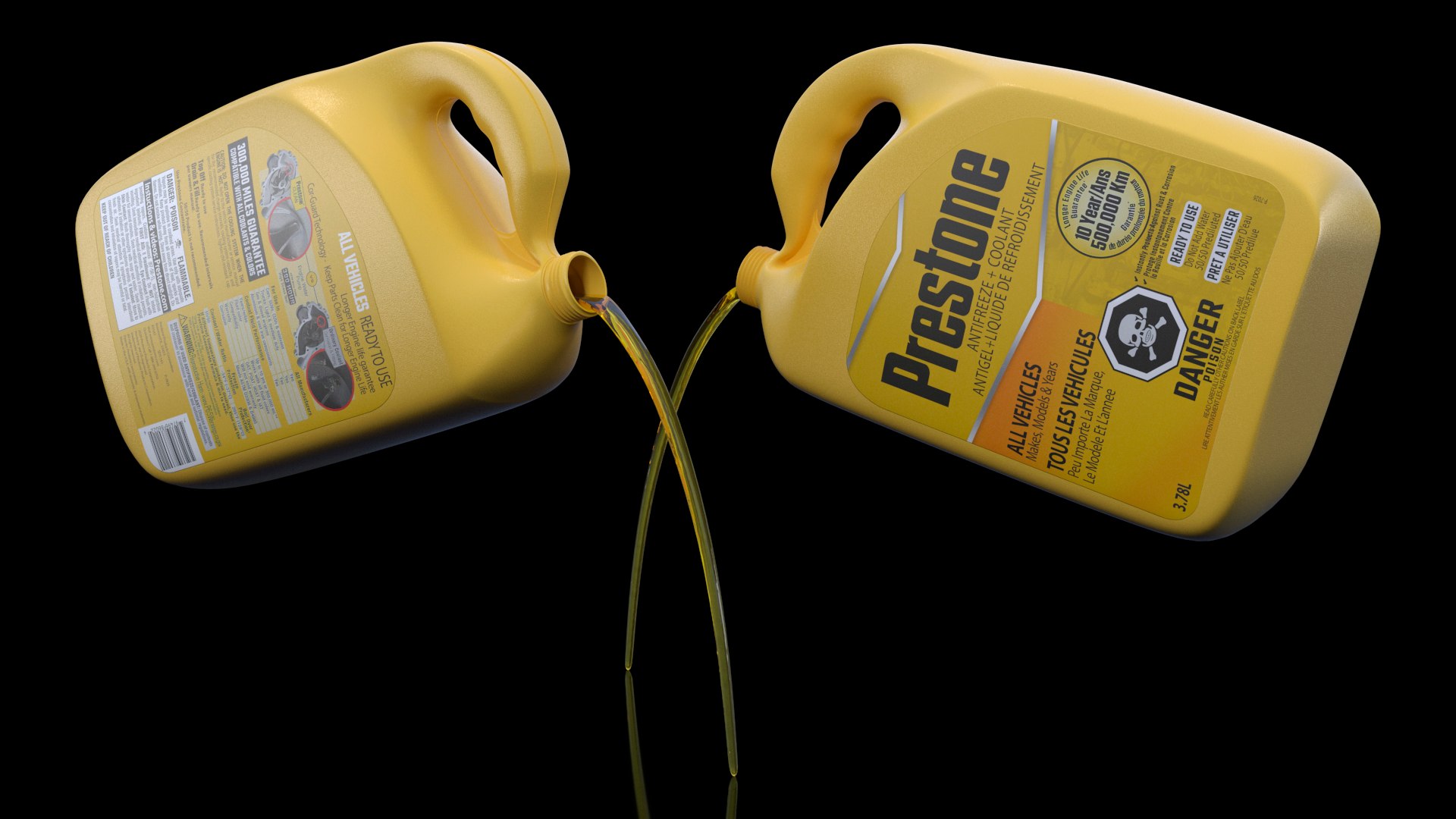 Prestone Yellow Antifreeze Pouring Out 3D Model - TurboSquid 2016295