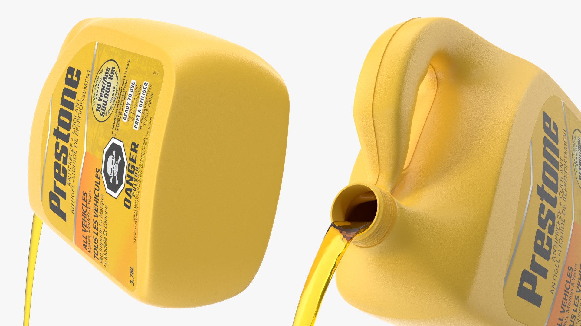 Prestone Yellow Antifreeze Pouring Out 3D Model - TurboSquid 2016295