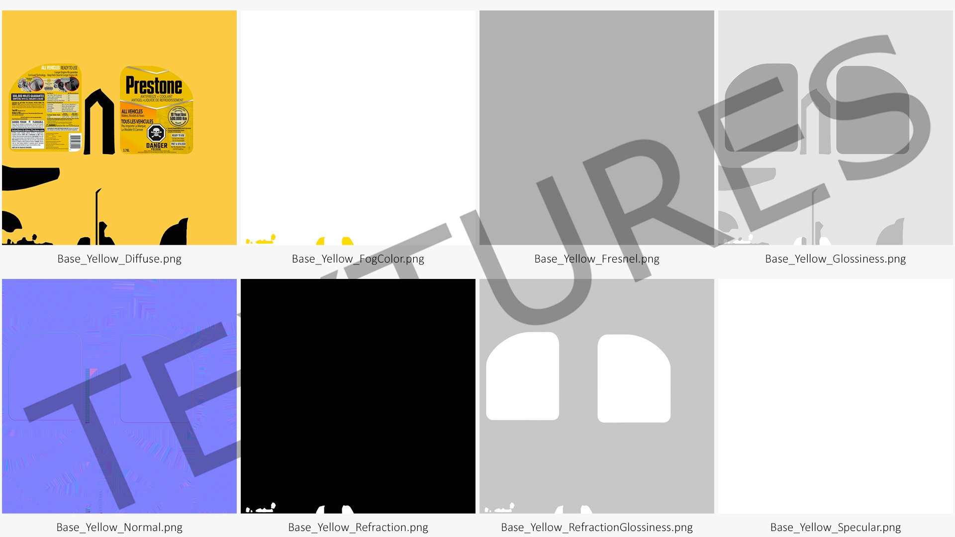 Prestone Yellow Antifreeze Pouring Out 3D Model - TurboSquid 2016295