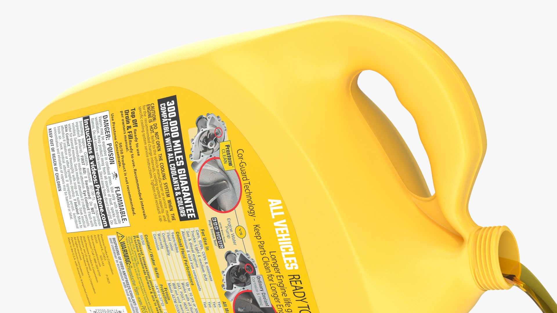 Prestone Yellow Antifreeze Pouring Out 3D Model - TurboSquid 2016295
