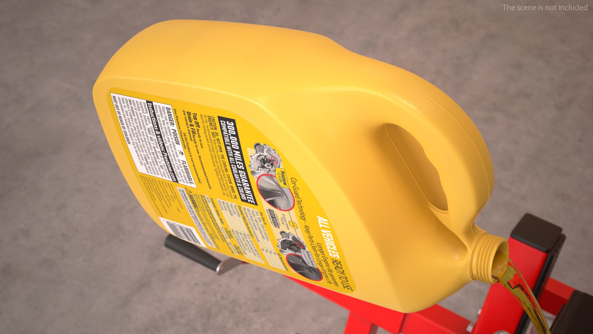 Prestone Yellow Antifreeze Pouring Out 3D Model - TurboSquid 2016295