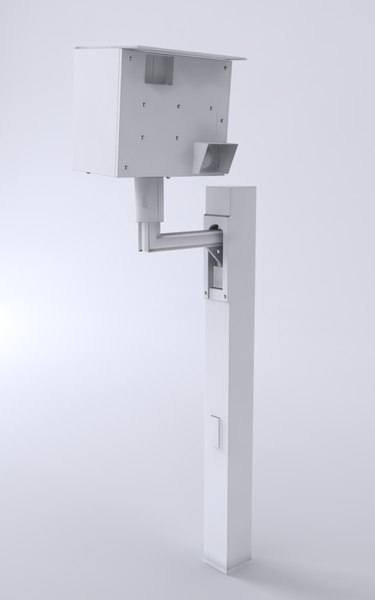 roadside speed camera 3d model