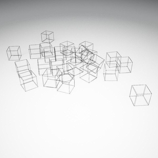 3d alphabet cube model