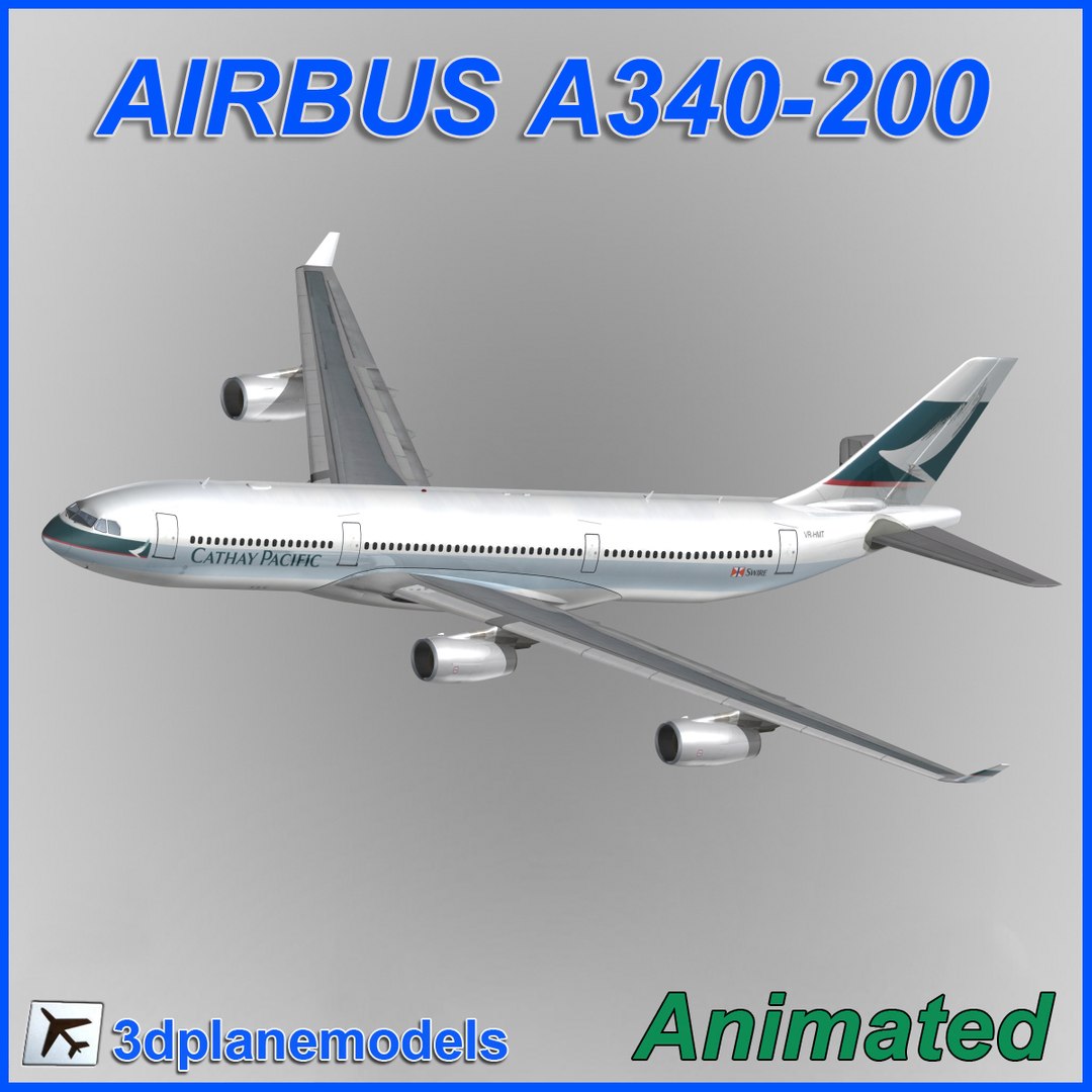 Airbus A340-200 3d Model