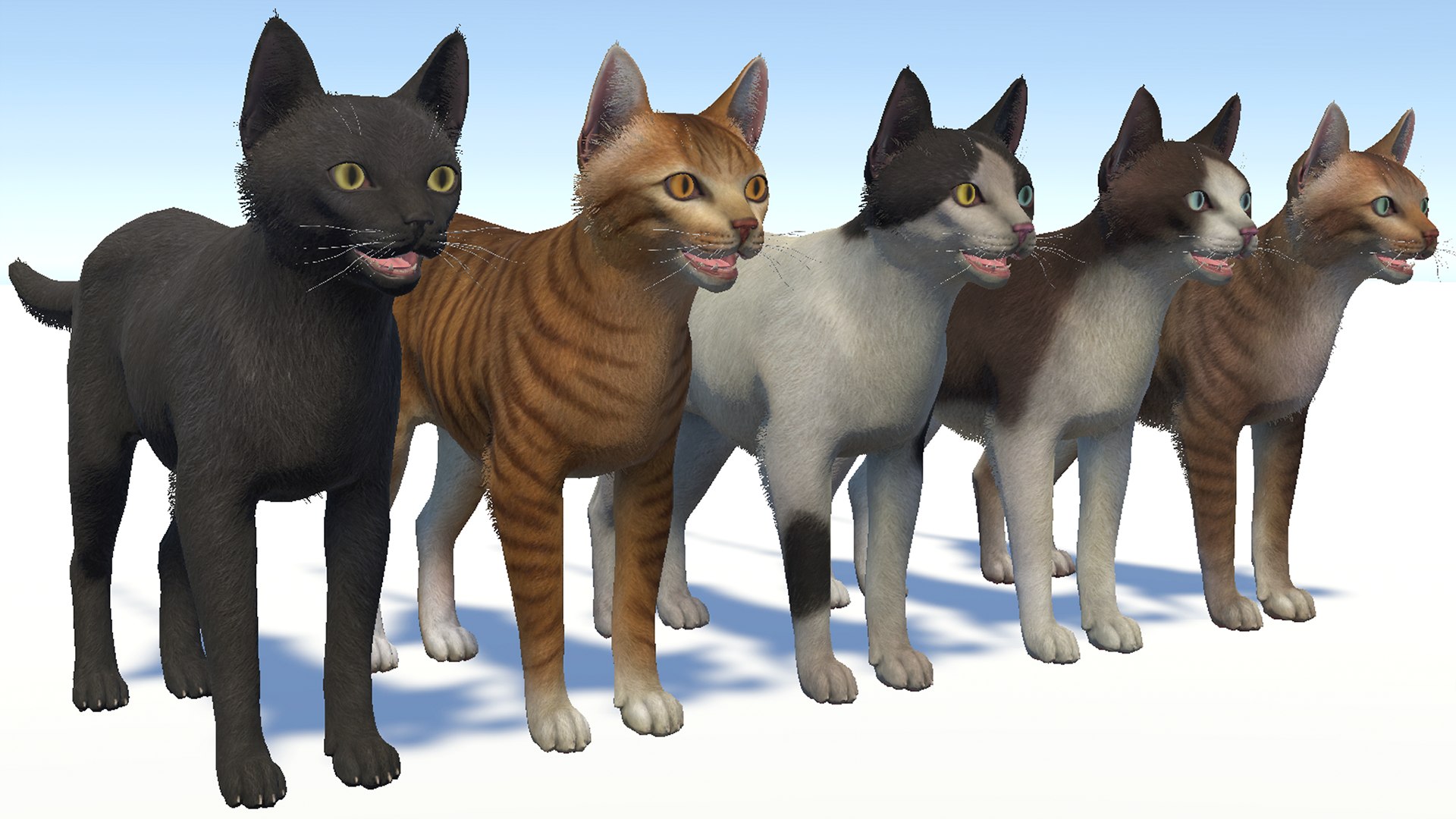 3D Cats -Stray - TurboSquid 2031406