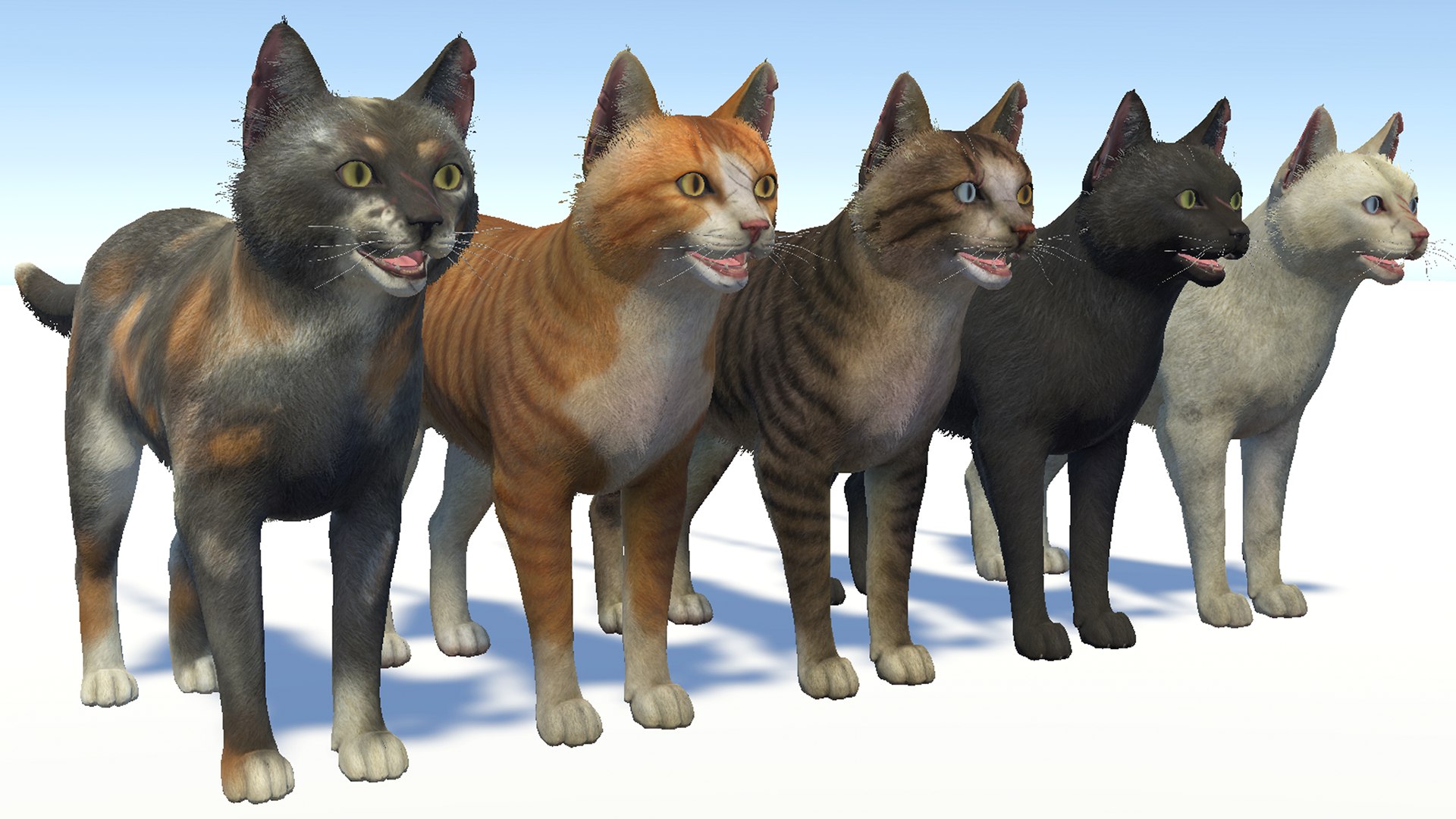 3D Cats -Stray - TurboSquid 2031406