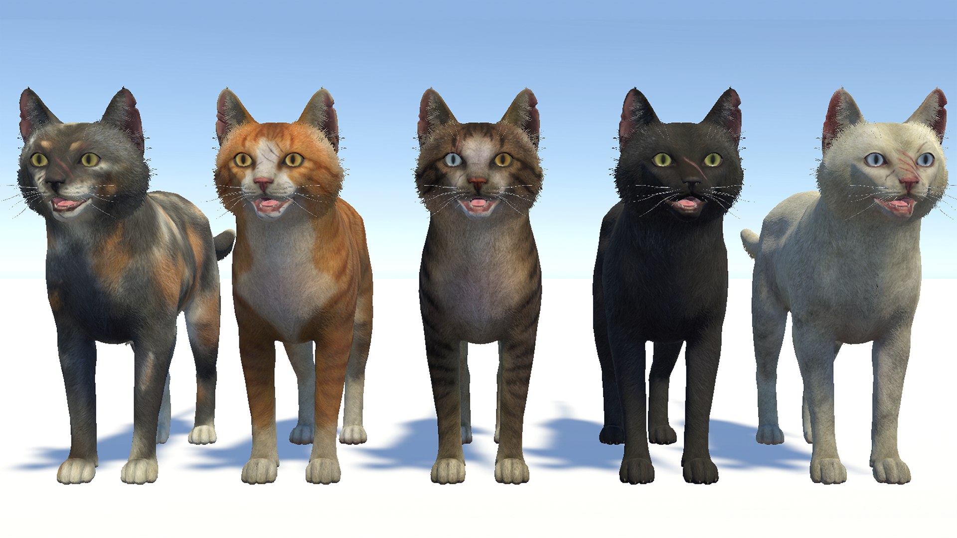 3D Cats -Stray - TurboSquid 2031406