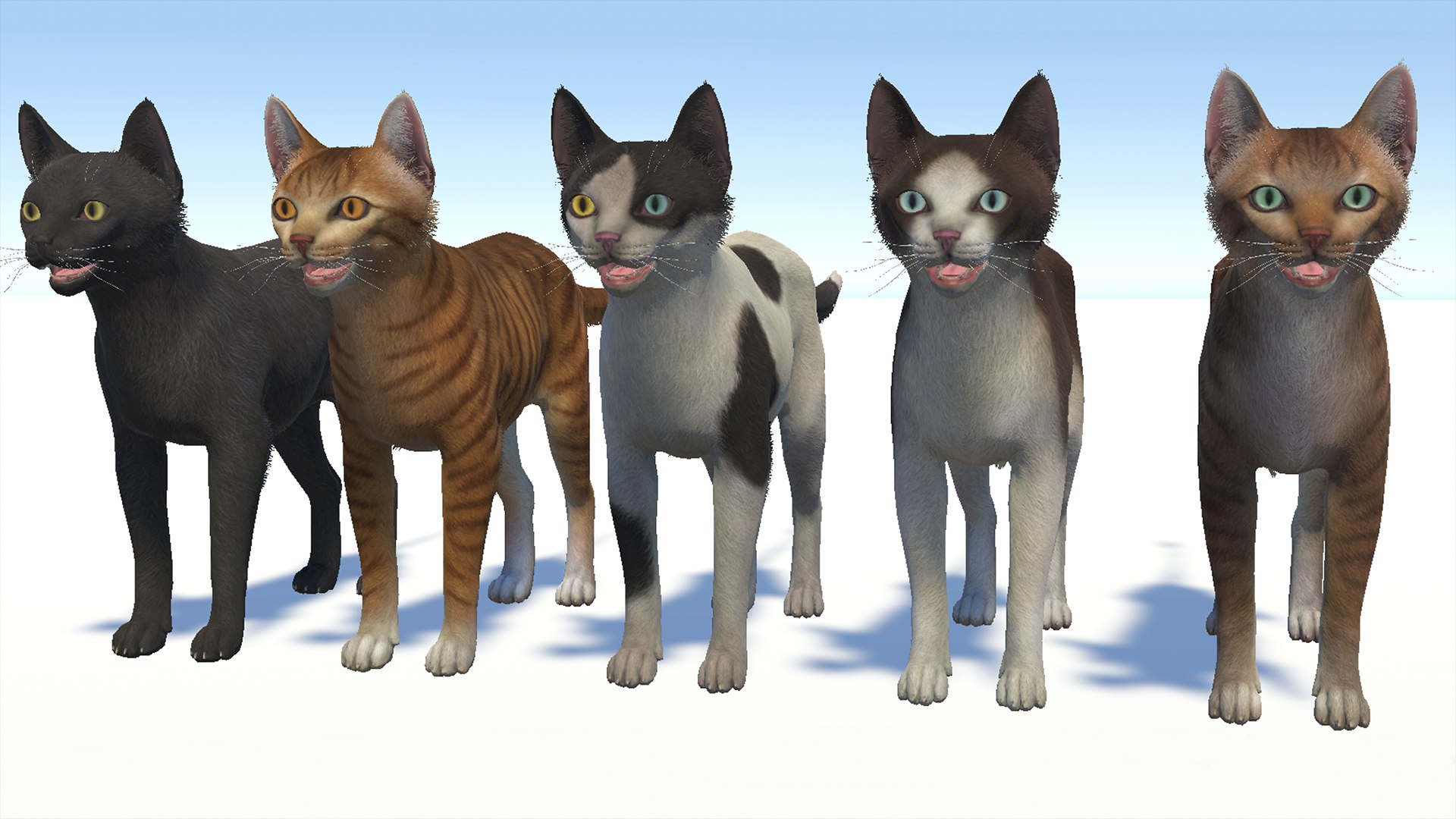 3D Cats -Stray - TurboSquid 2031406