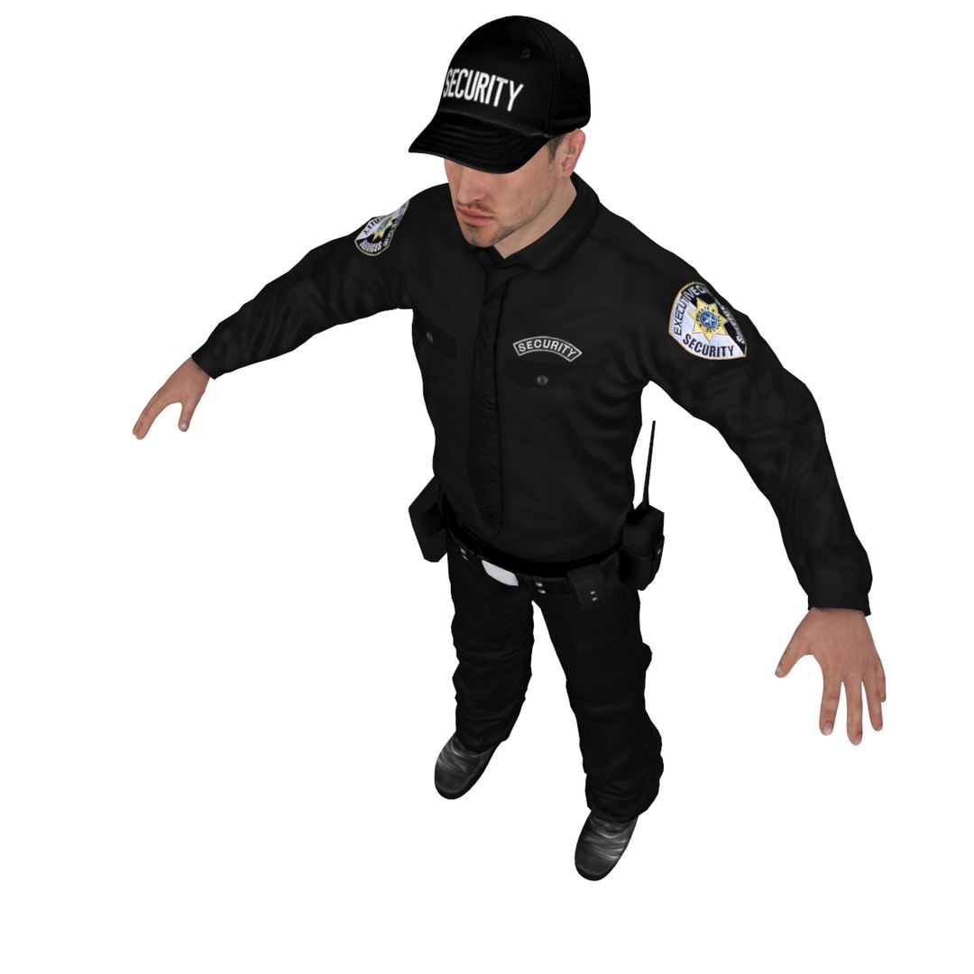 3d Model Of Security Agent