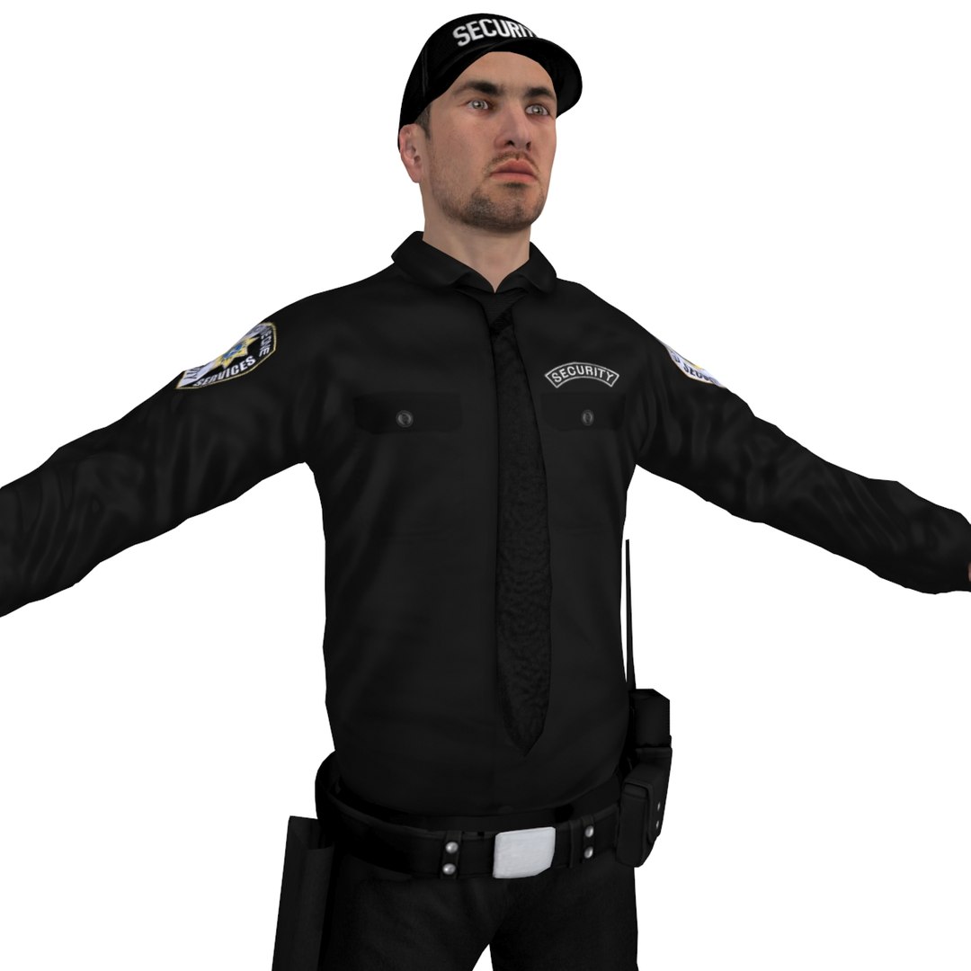 3d Model Of Security Agent