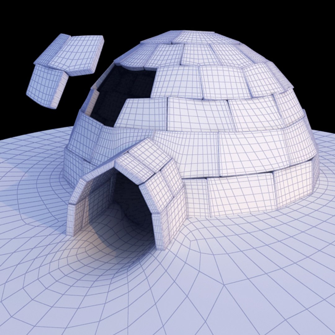 3d Eskimo Igloo House Model