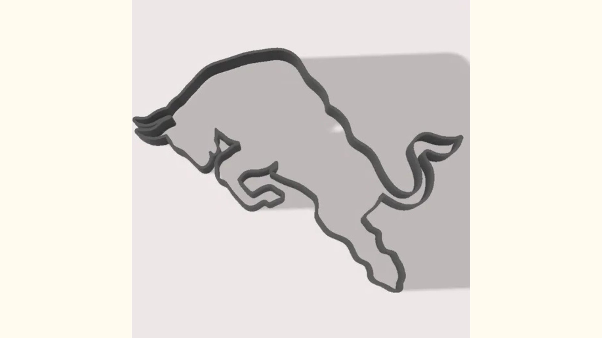 3D Cookie Cutter TORO - TurboSquid 2415403