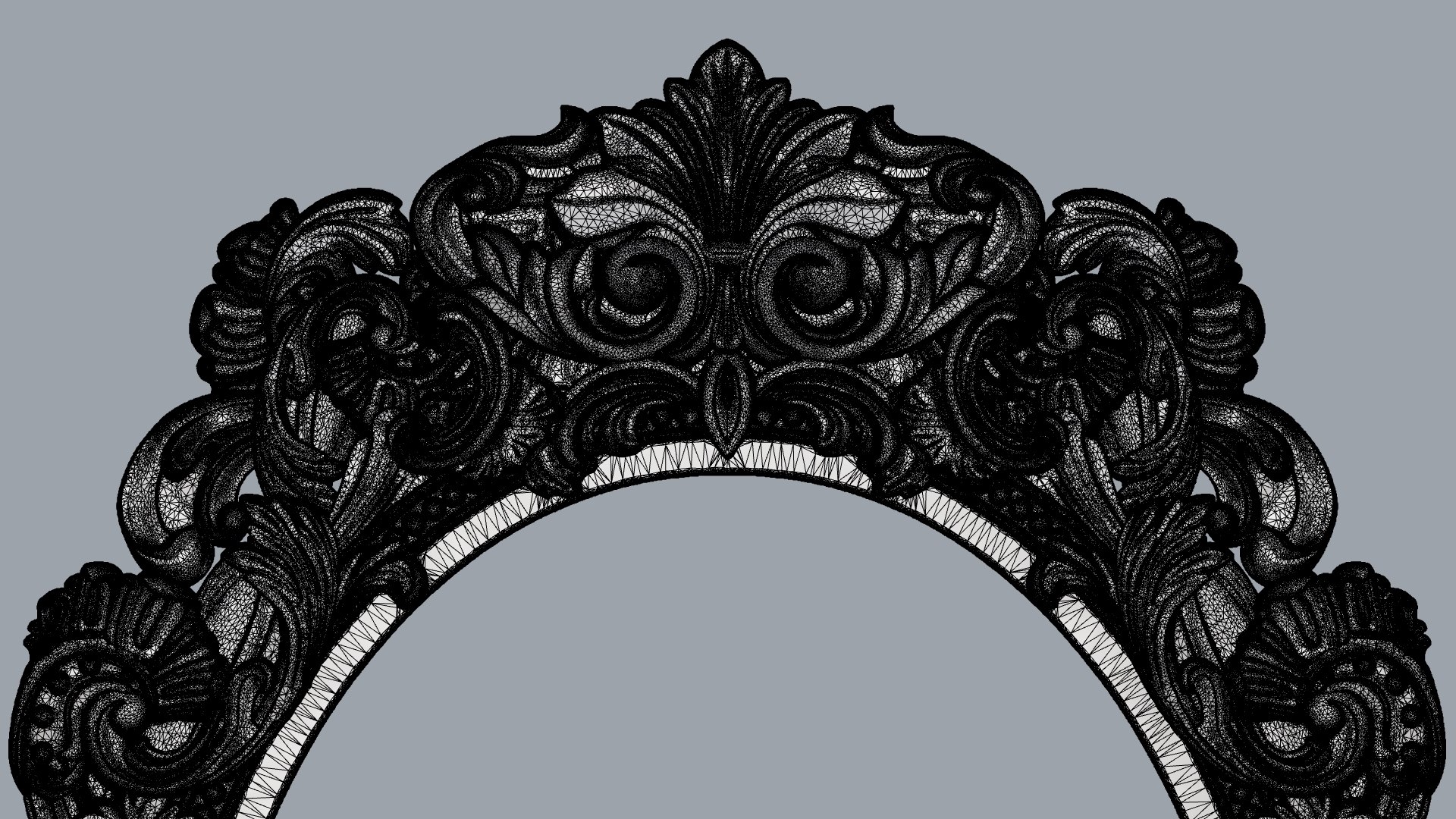 Frame Carving Baroque Model - TurboSquid 1342737