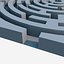 circle labyrinth 3d model