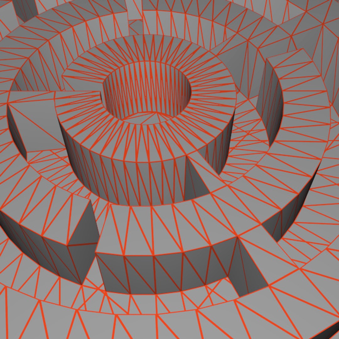 circle labyrinth 3d model