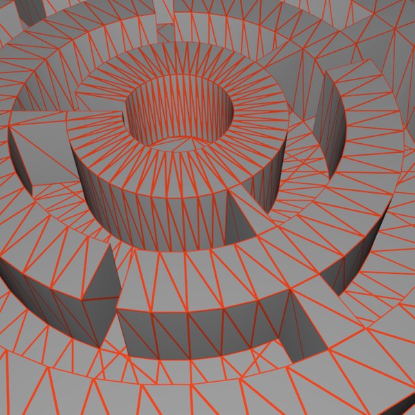 circle labyrinth 3d model