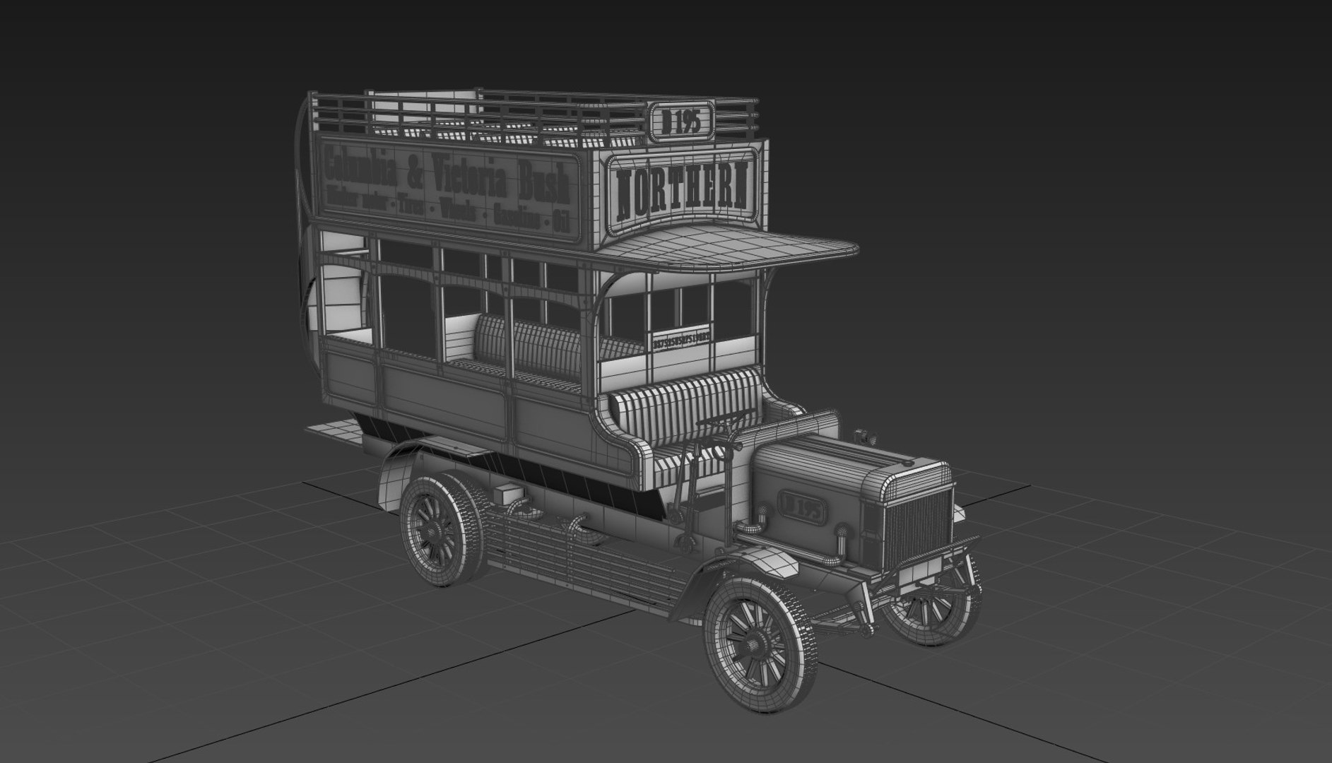 Retro Bus 3D Model - TurboSquid 1442407