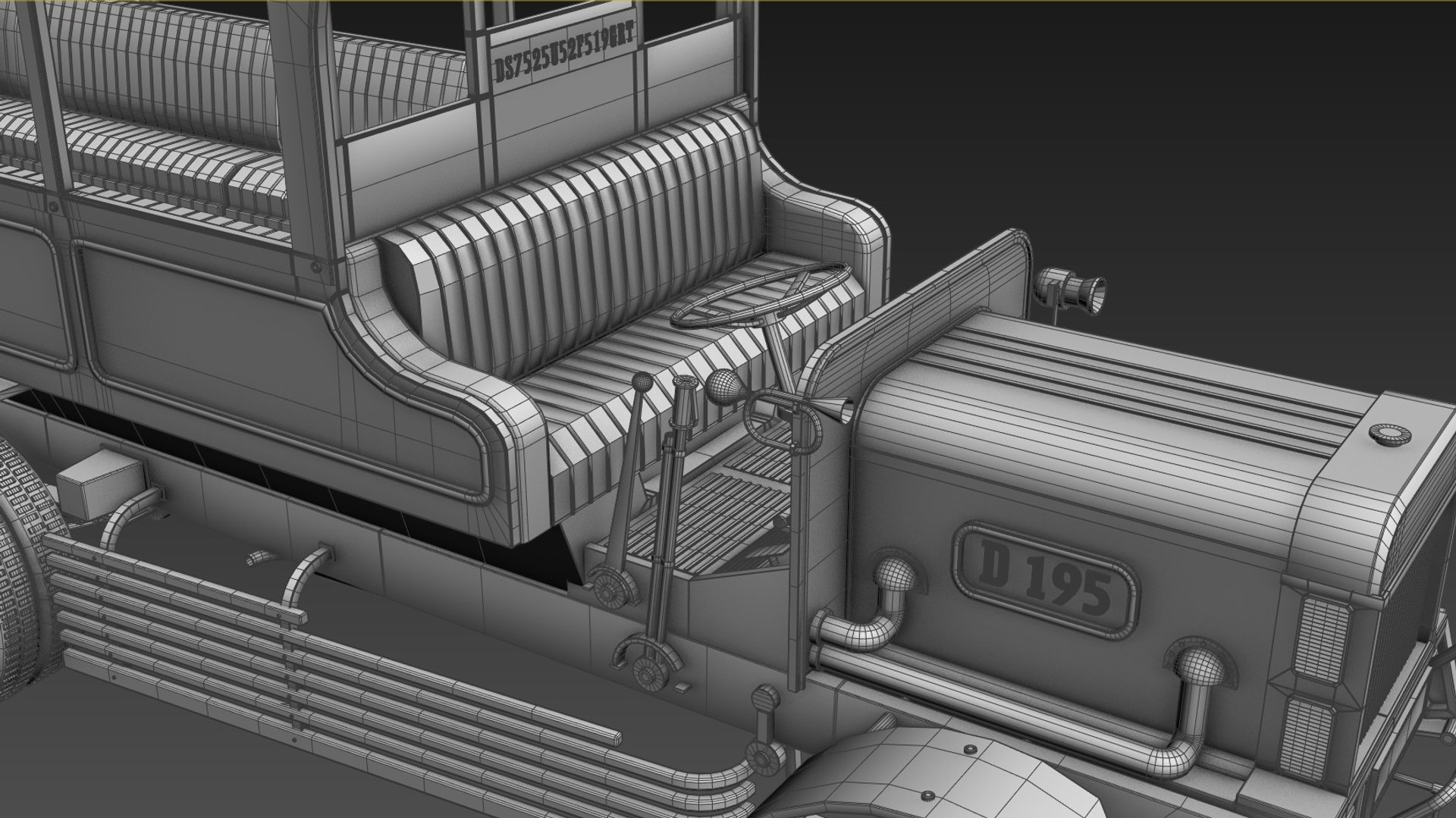 Retro Bus 3D Model - TurboSquid 1442407