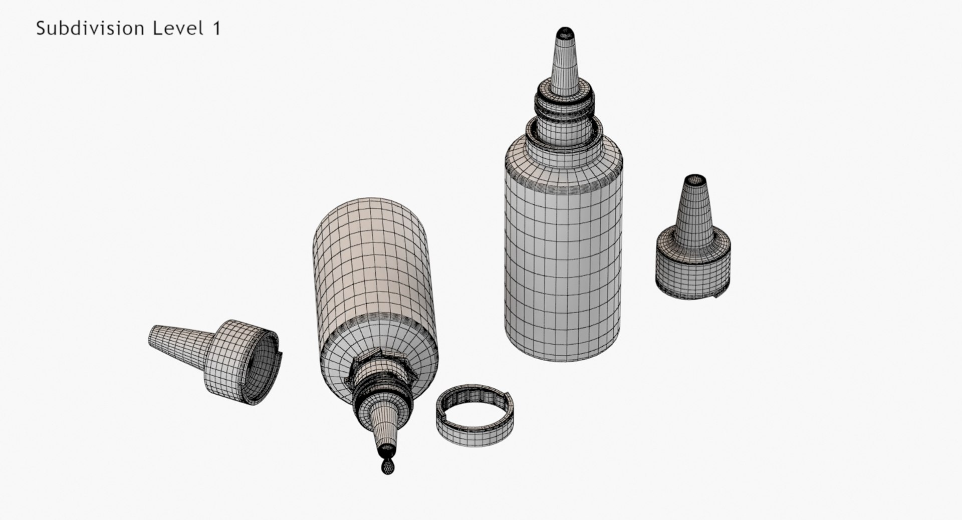 3D Dropping Bottle - TurboSquid 1350622