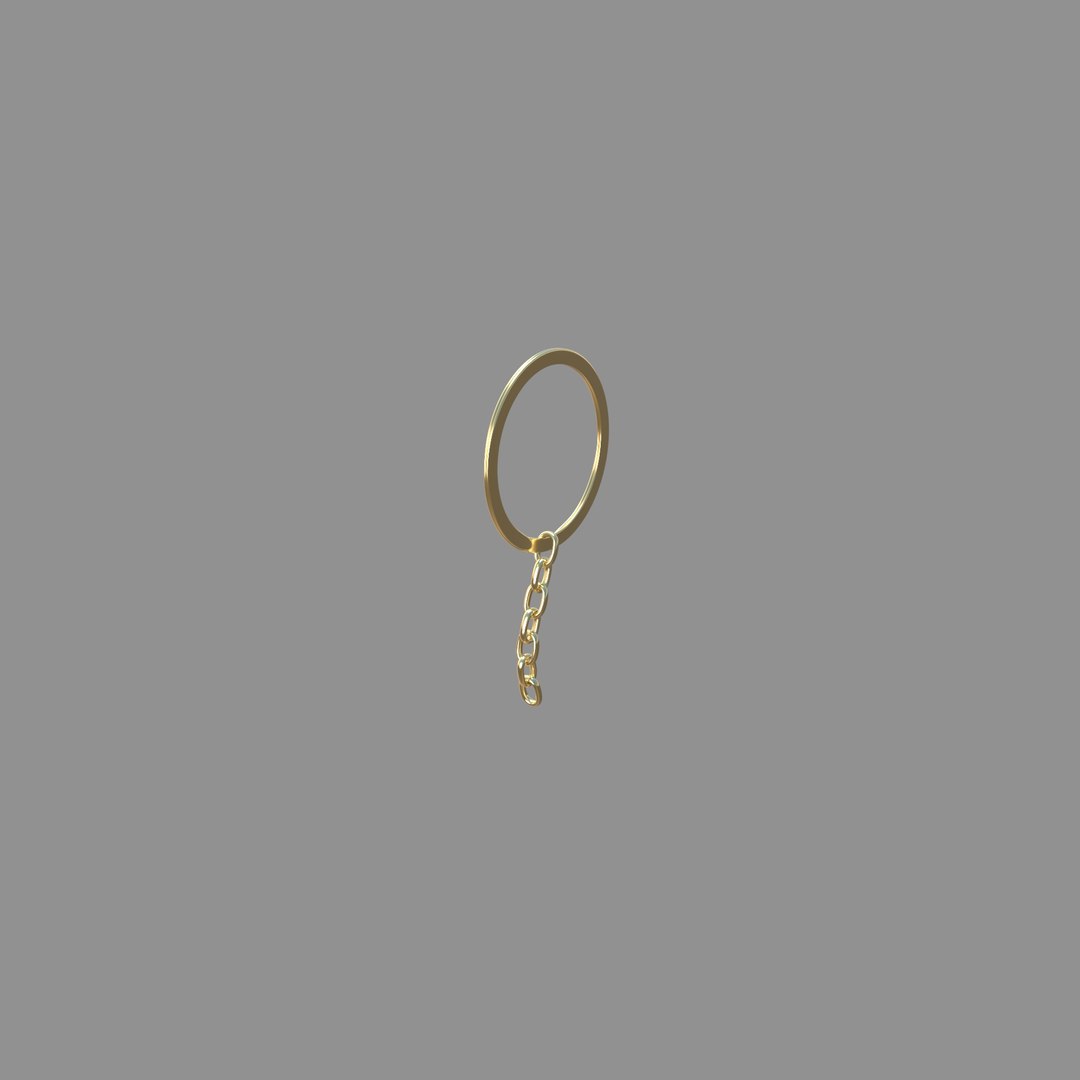 3D Model Keychain Golden - TurboSquid 2376503