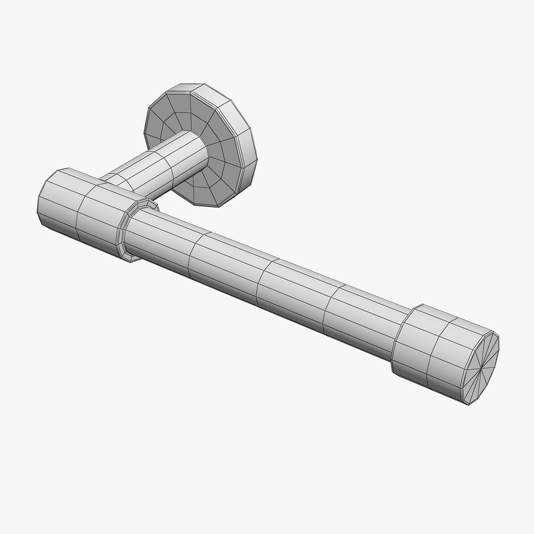 Toilet paper holder model - TurboSquid 1217235