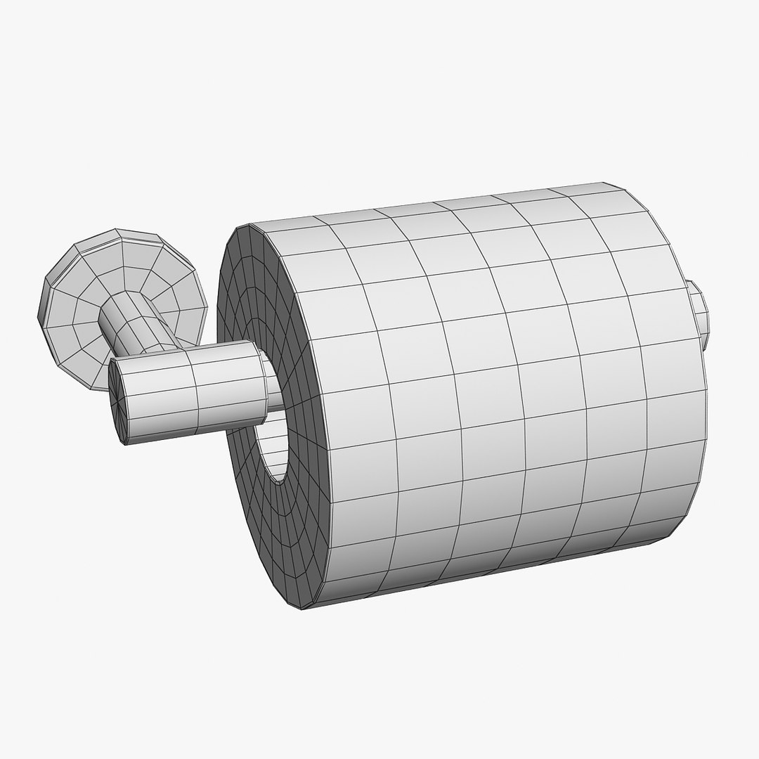 Toilet paper holder model - TurboSquid 1217235