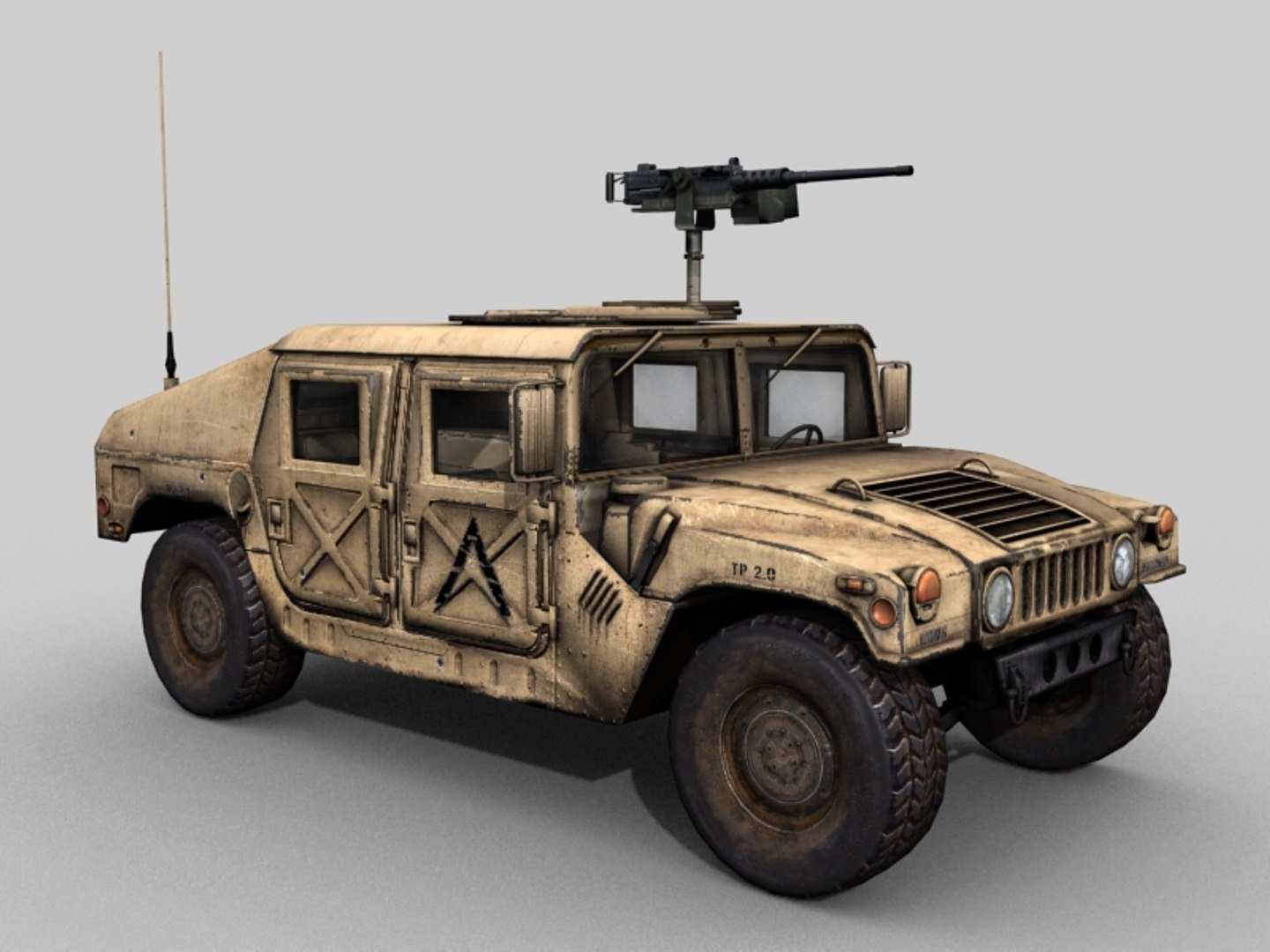 Desert Hmmwv 3d Model