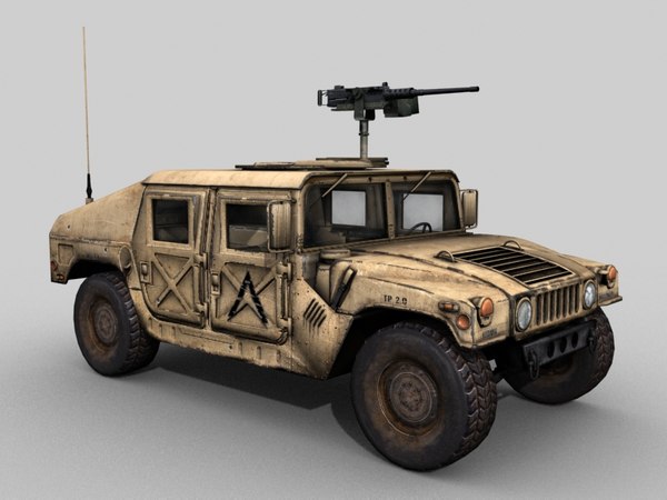 desert hmmwv 3d model