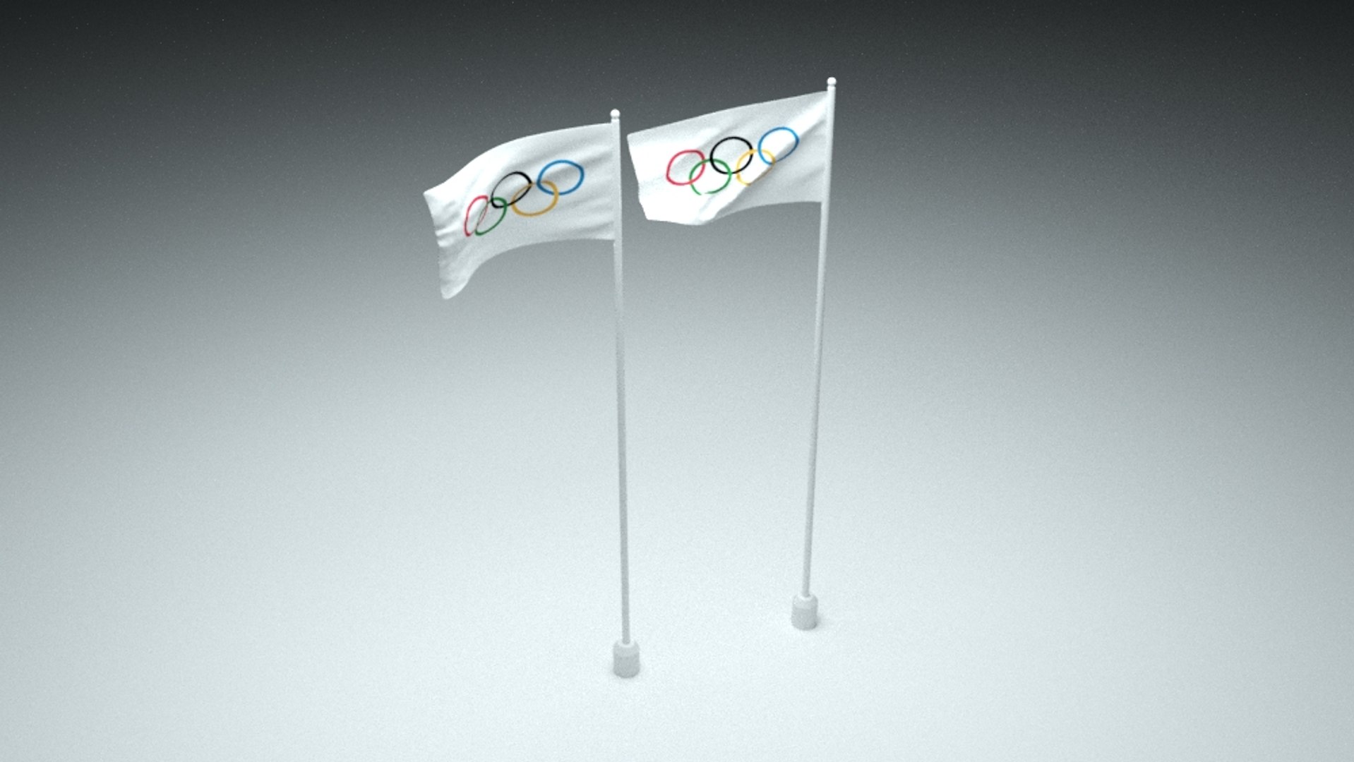 3D Olympic Flag - TurboSquid 1594567