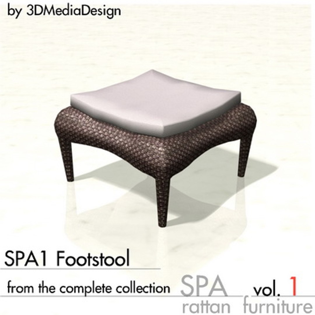 3ds Max Library Rattan Furniture Spa