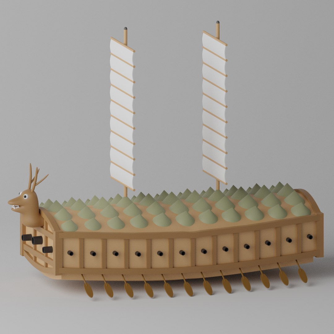 Korean Turtle Ship Geobukseon Model - TurboSquid 2136433