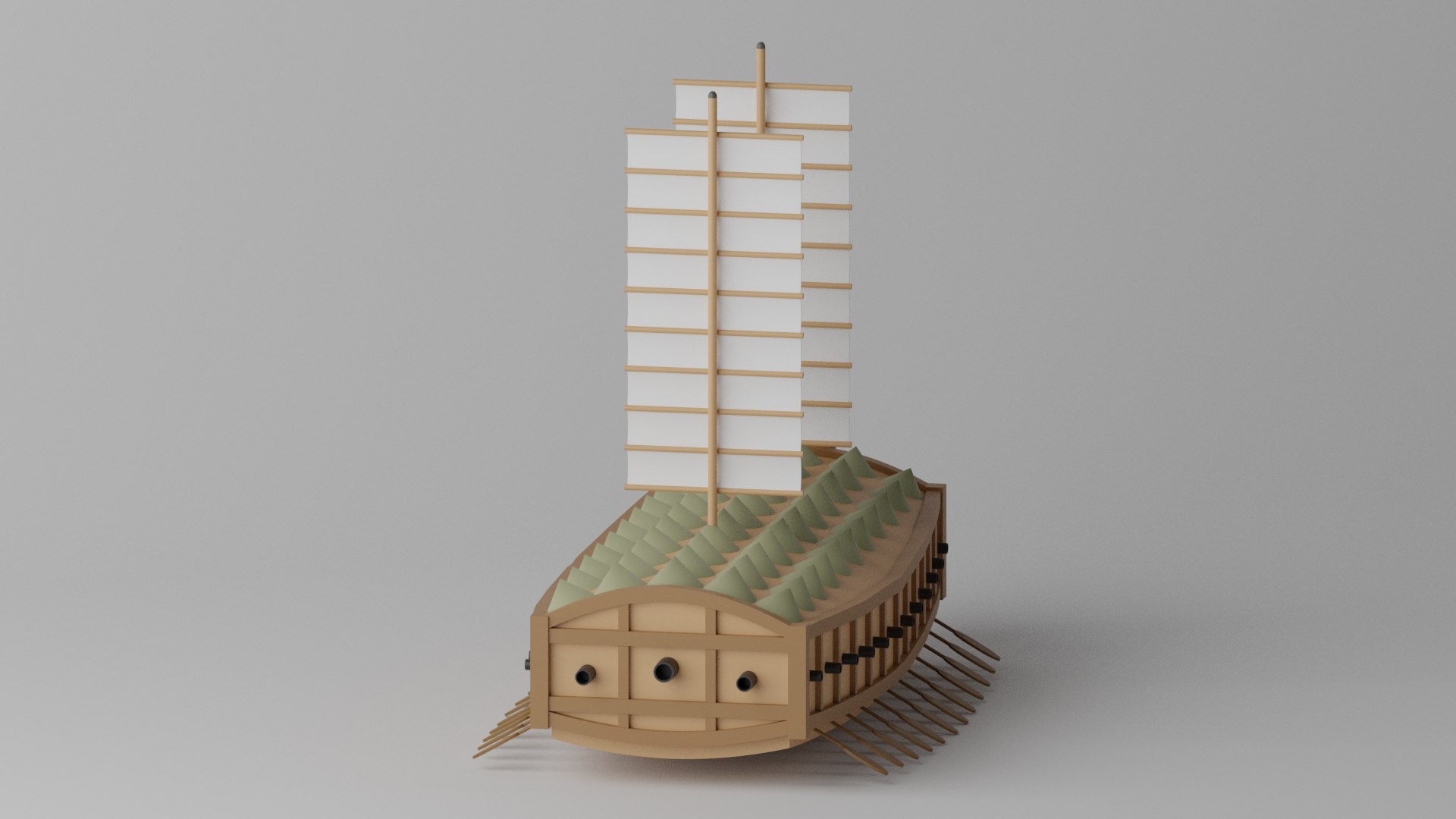 Korean Turtle Ship Geobukseon Model - TurboSquid 2136433