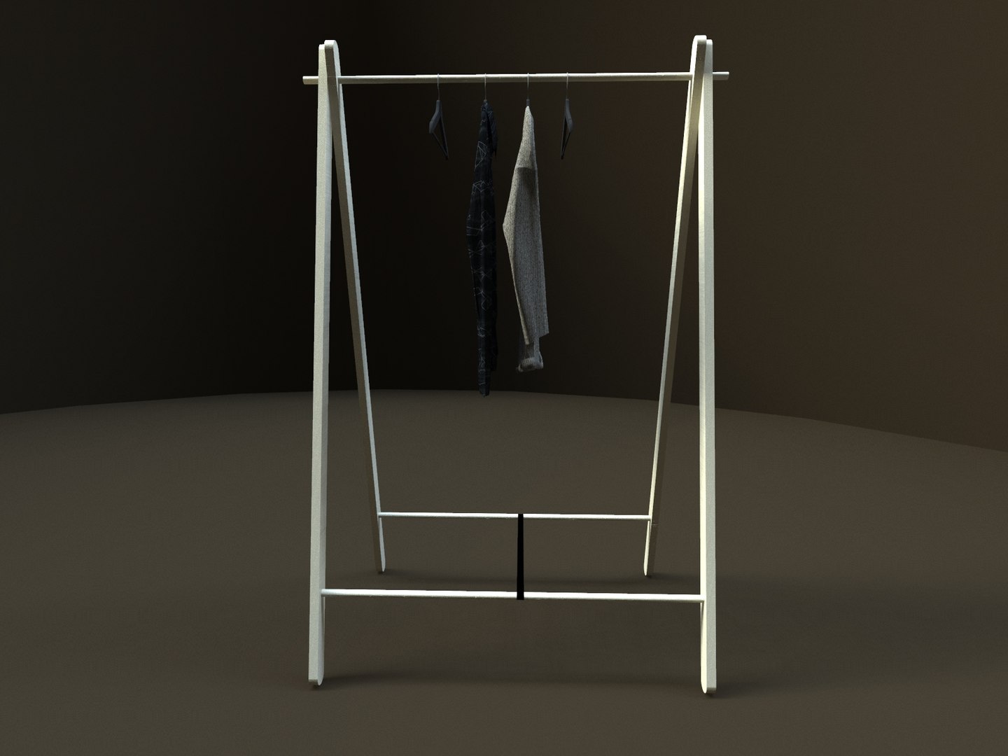 3D Modern Clothing Rack 1 Model - TurboSquid 1685566