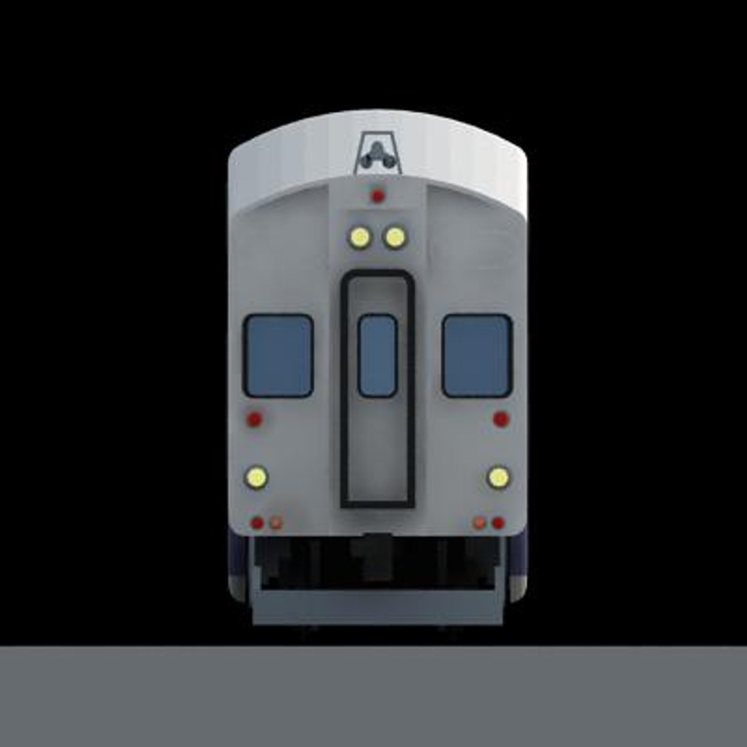 3dsmax Metrolink Train Car