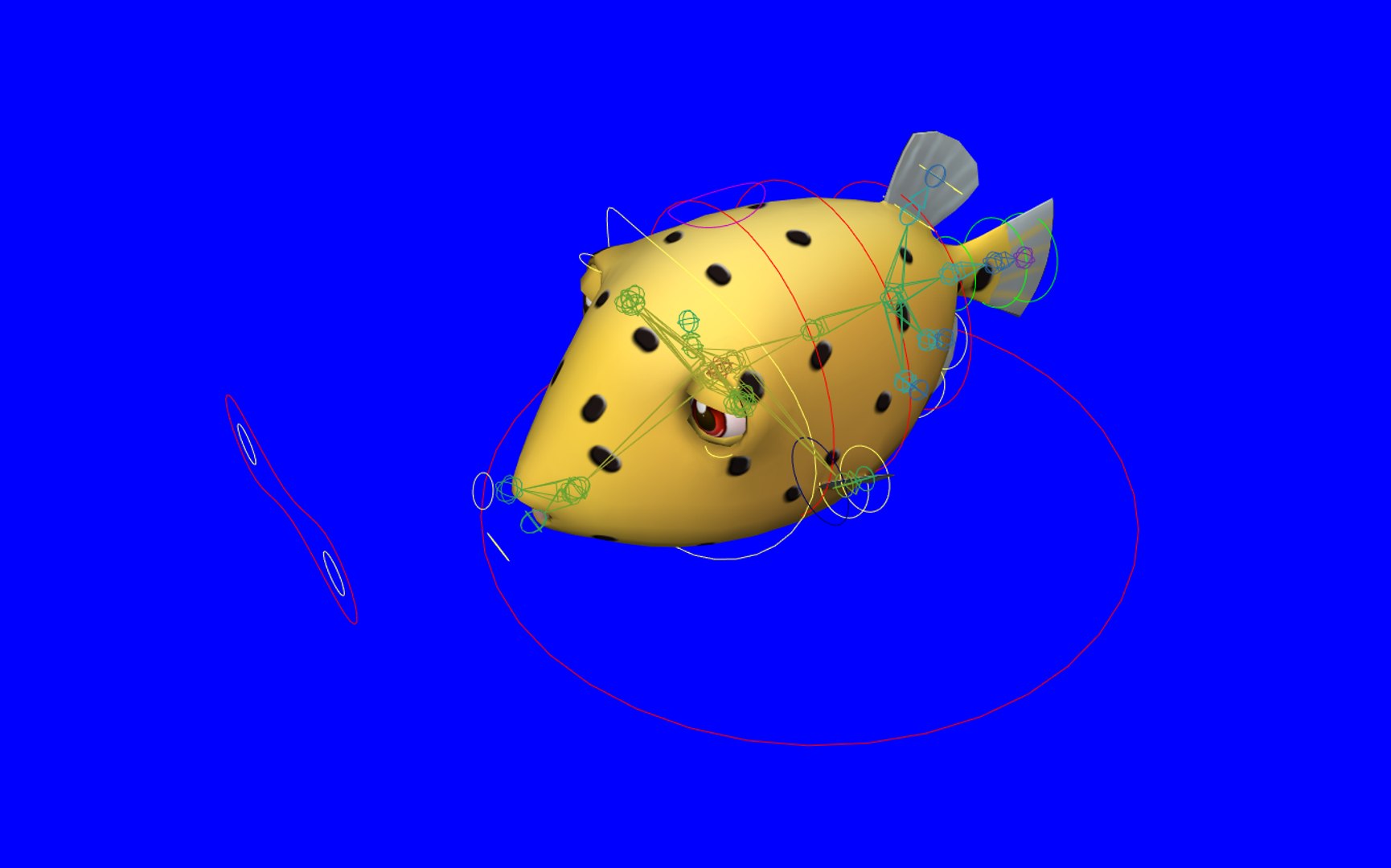 Yellow Box Fish Toon Model - TurboSquid 1586328