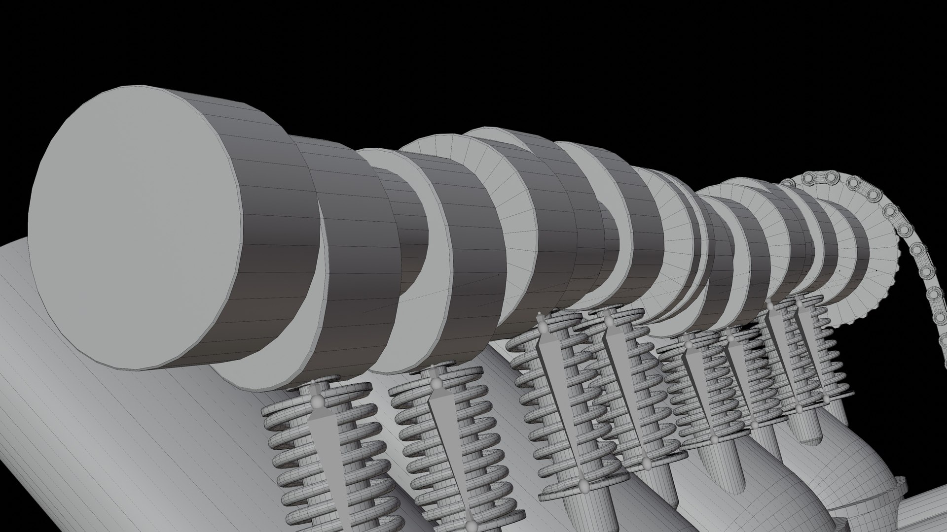 V4 Motor Engine VAZ 2105 Animated 3D Model - TurboSquid 2195163