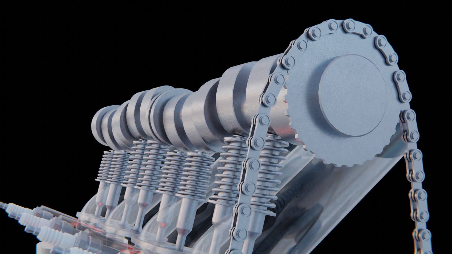 V4 Motor Engine VAZ 2105 Animated 3D Model - TurboSquid 2195163