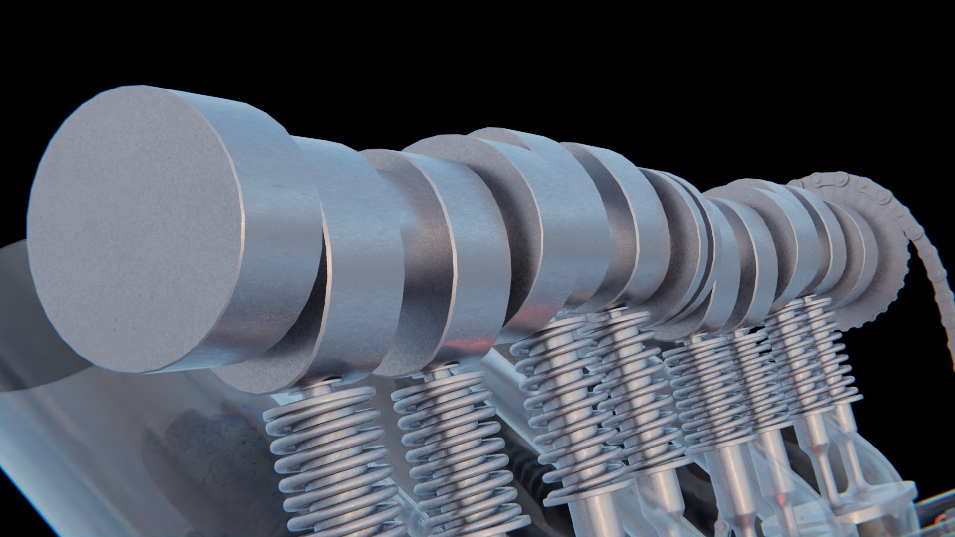 V4 Motor Engine VAZ 2105 Animated 3D Model - TurboSquid 2195163