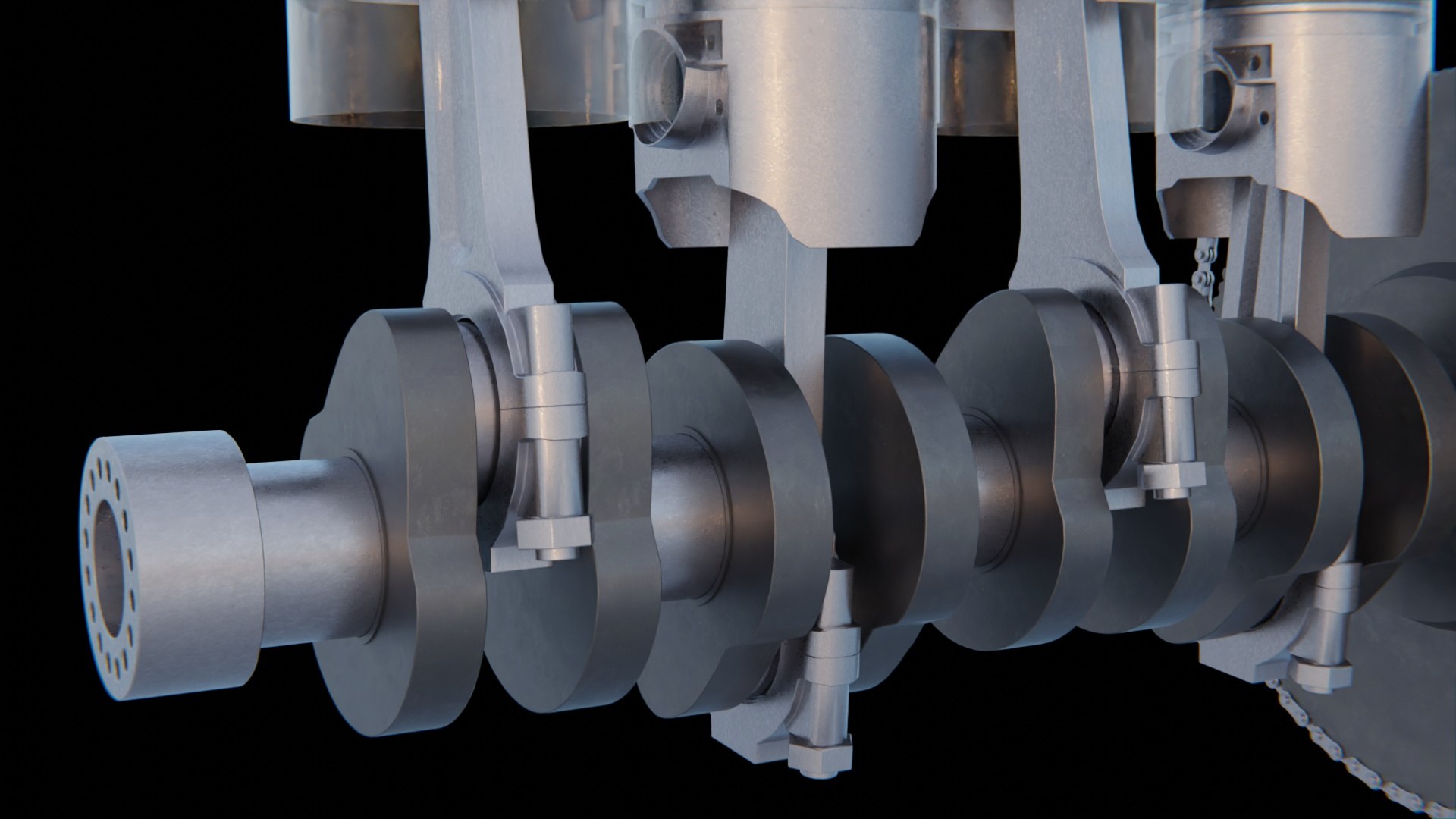 V4 Motor Engine VAZ 2105 Animated 3D Model - TurboSquid 2195163